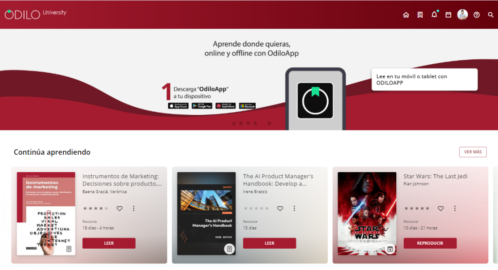 Acceder a contenidos – ODILO Help Center