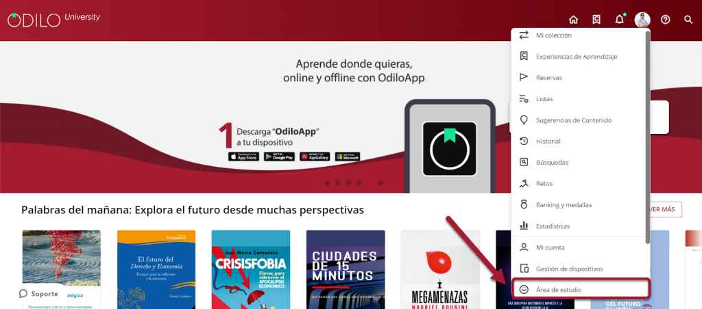 Descubrir contenidos en diferentes formatos – ODILO Help Center